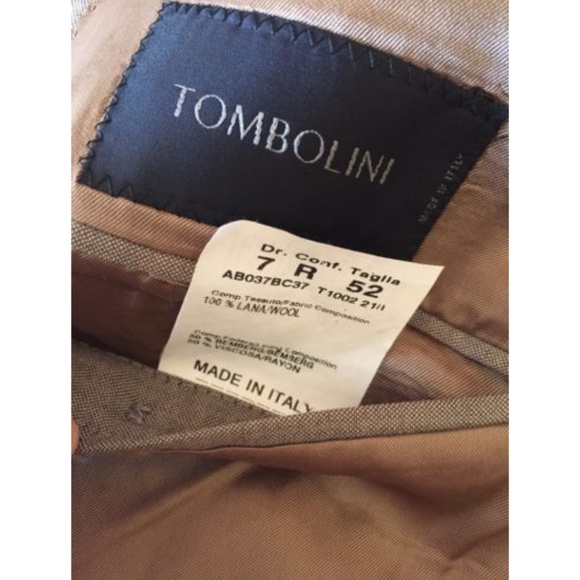 Tombolini | Suits & Blazers | Tombolini Italy Mens Light Brown Merino ...